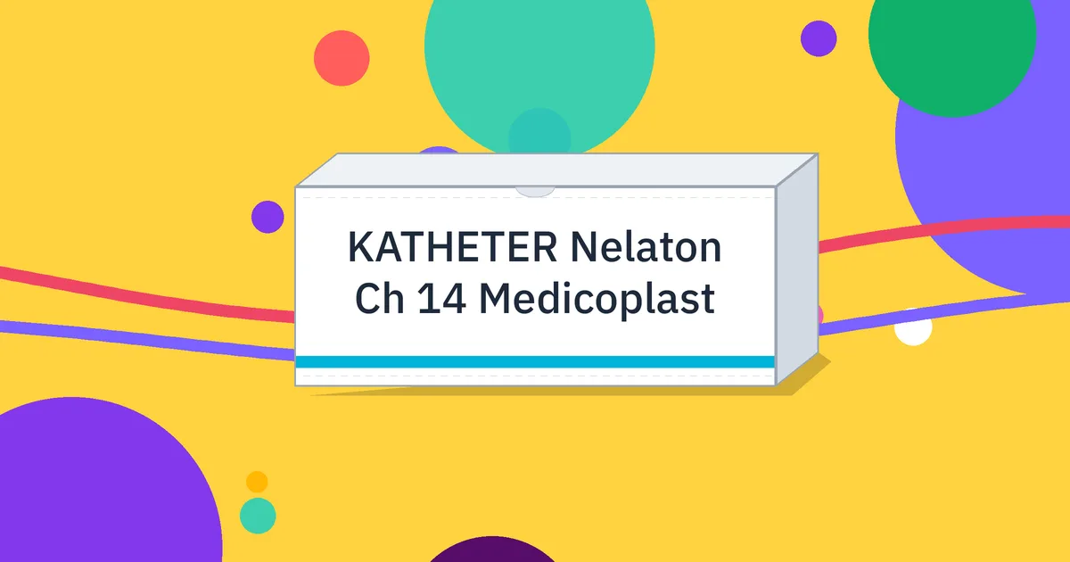 Symbolbild: Packung mit der Aufschrift KATHETER Nelaton Ch 14 Medicoplast (PZN 00172853) – Verfügbarkeit und Bezug in Apotheken in Frankfurt am Main