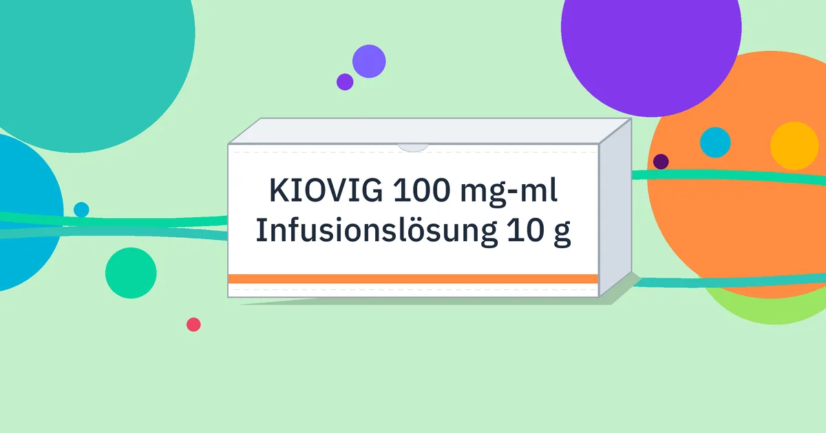 Symbolbild: Packung mit der Aufschrift KIOVIG 100 mg-ml Infusionslösung 10 g (PZN 11094872) – Verfügbarkeit und Bezug in Apotheken in Frankfurt am Main