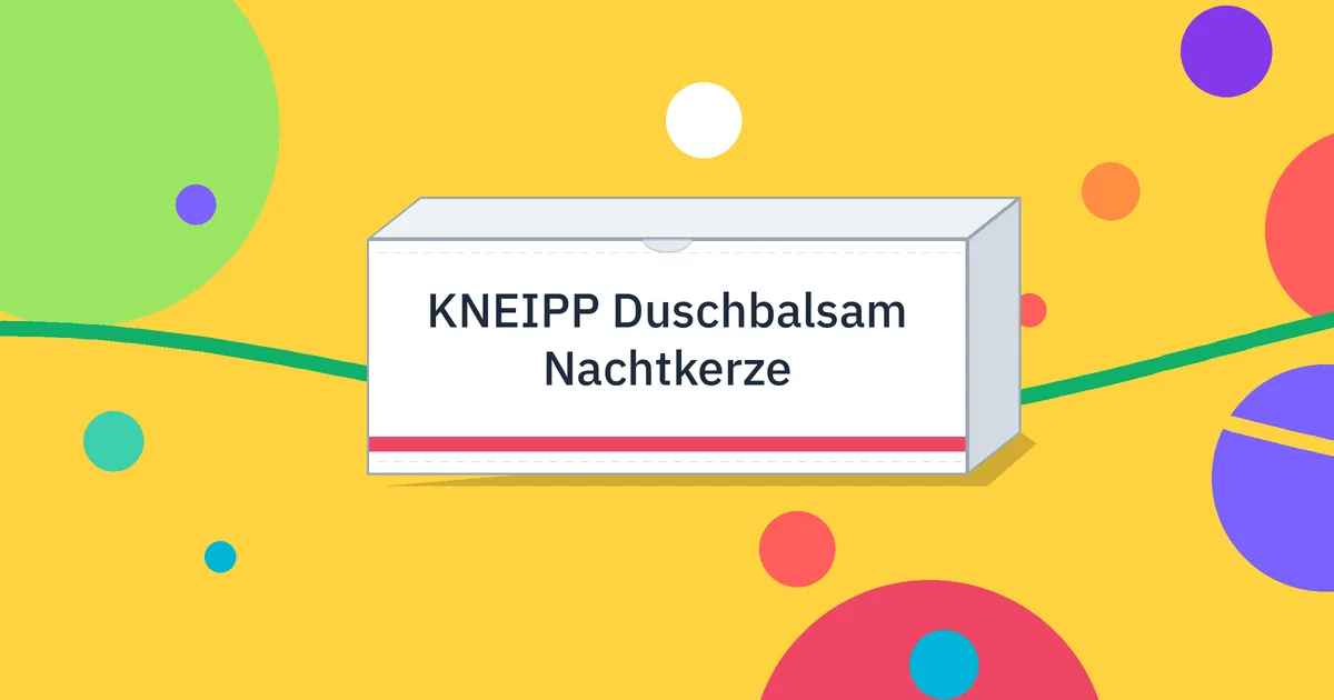 Symbolbild: Packung mit der Aufschrift KNEIPP Duschbalsam Nachtkerze (PZN 06798370) – Verfügbarkeit und Bezug in Apotheken in Frankfurt am Main