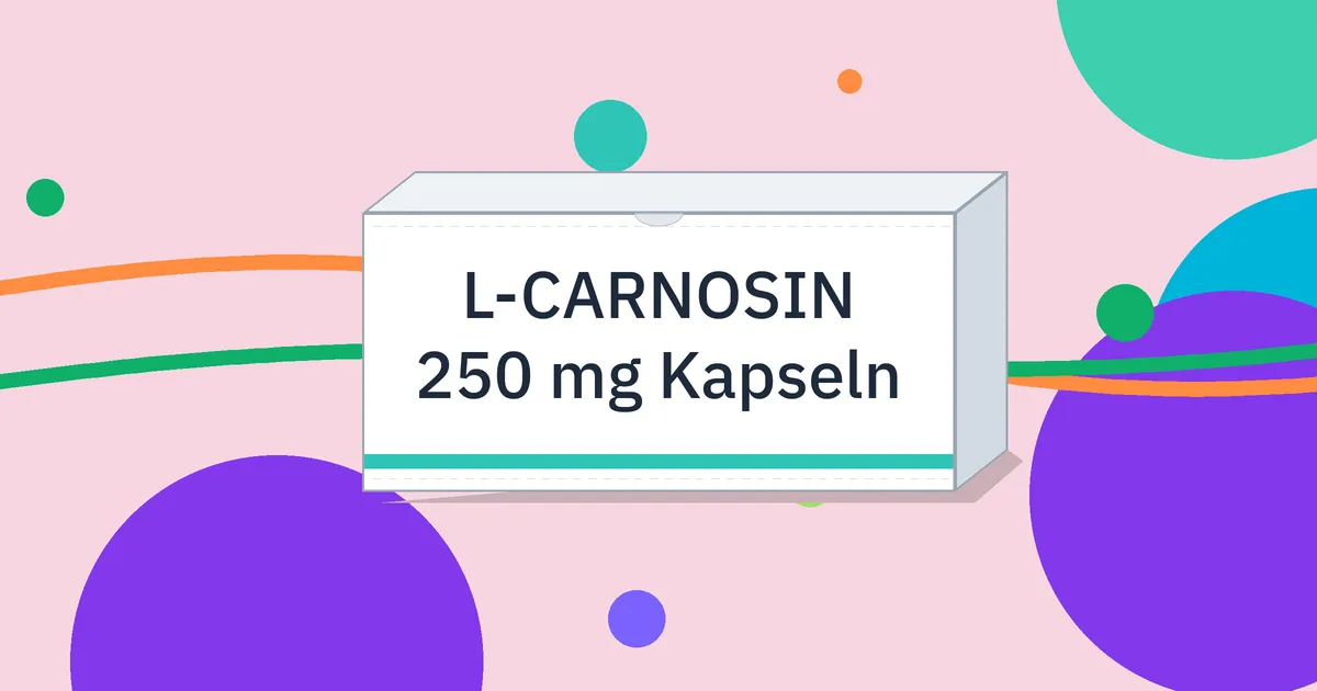 Symbolbild: Packung mit der Aufschrift L-CARNOSIN 250 mg Kapseln (PZN 11126023) – Verfügbarkeit und Bezug in Apotheken in Frankfurt am Main