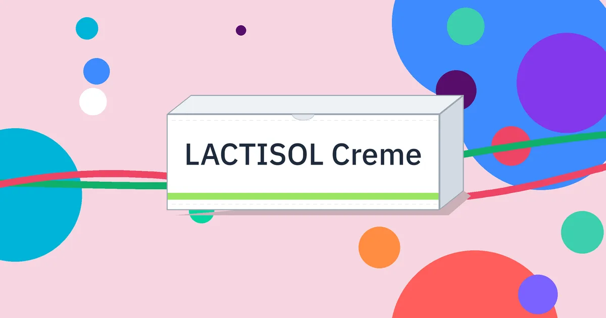 Symbolbild: Packung mit der Aufschrift LACTISOL Creme (PZN 02841790) – Verfügbarkeit und Bezug in Apotheken in Frankfurt am Main