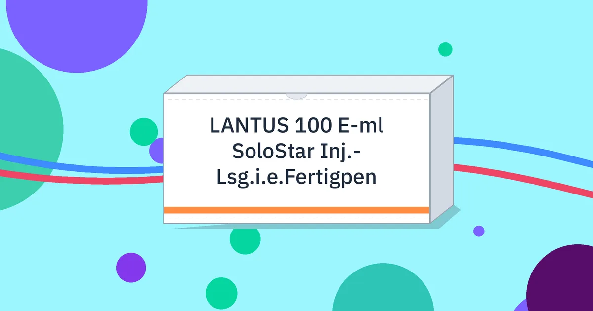Symbolbild: Packung mit der Aufschrift LANTUS 100 E-ml SoloStar Inj.-Lsg.i.e.Fertigpen (PZN 11112423) – Verfügbarkeit und Bezug in Apotheken in Frankfurt am Main