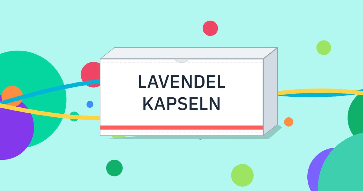 Symbolbild: Packung mit der Aufschrift LAVENDEL KAPSELN (PZN 06879447) – Verfügbarkeit und Bezug in Apotheken in Frankfurt am Main