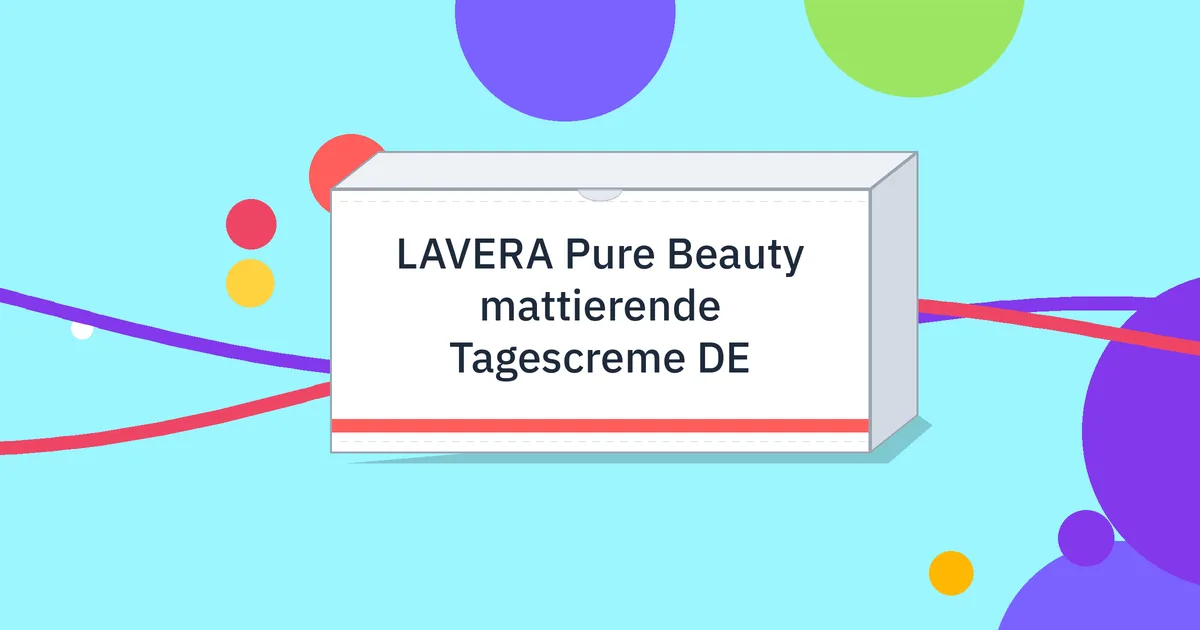 Symbolbild: Packung mit der Aufschrift LAVERA Pure Beauty mattierende Tagescreme DE (PZN 19497109) – Verfügbarkeit und Bezug in Apotheken in Frankfurt am Main