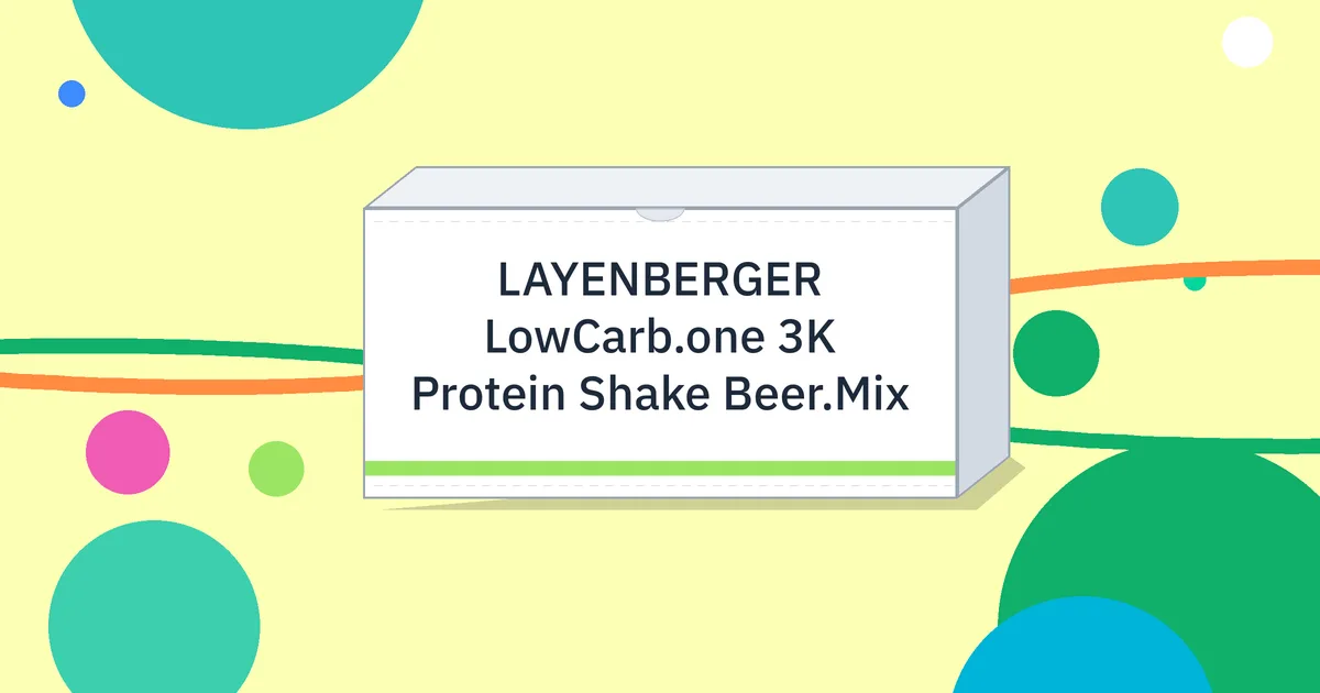 Symbolbild: Packung mit der Aufschrift LAYENBERGER LowCarb.one 3K Protein Shake Beer.Mix (PZN 10188370) – Verfügbarkeit und Bezug in Apotheken in Frankfurt am Main