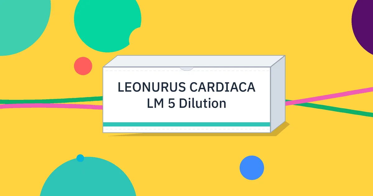 Symbolbild: Packung mit der Aufschrift LEONURUS CARDIACA LM 5 Dilution (PZN 13525827) – Verfügbarkeit und Bezug in Apotheken in Frankfurt am Main