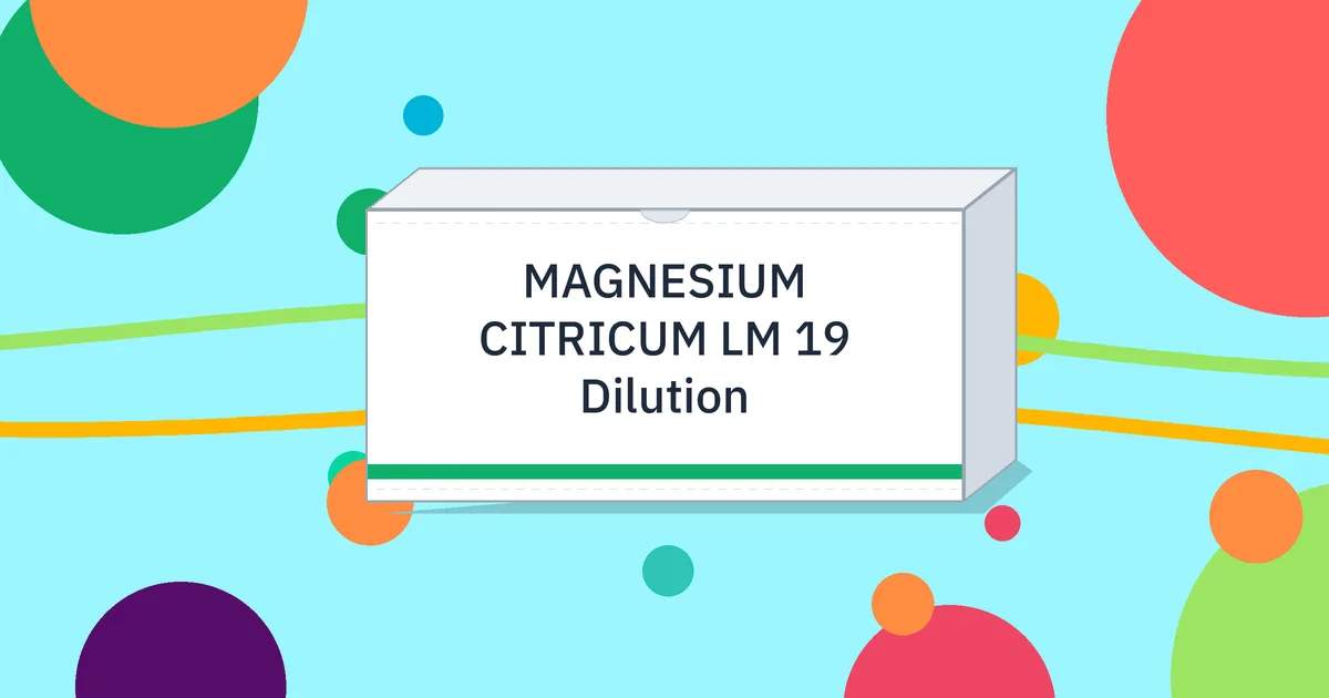 Symbolbild: Packung mit der Aufschrift MAGNESIUM CITRICUM LM 19 Dilution (PZN 13764762) – Verfügbarkeit und Bezug in Apotheken in Frankfurt am Main