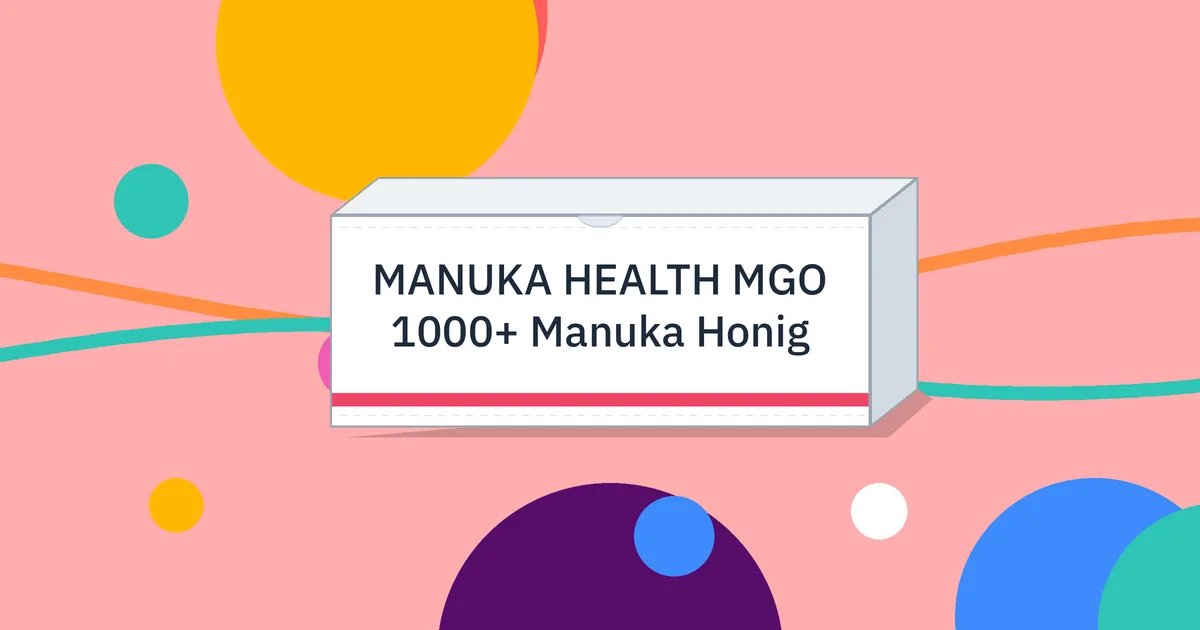 Symbolbild: Packung mit der Aufschrift MANUKA HEALTH MGO 1000+ Manuka Honig (PZN 16779497) – Verfügbarkeit und Bezug in Apotheken in Frankfurt am Main