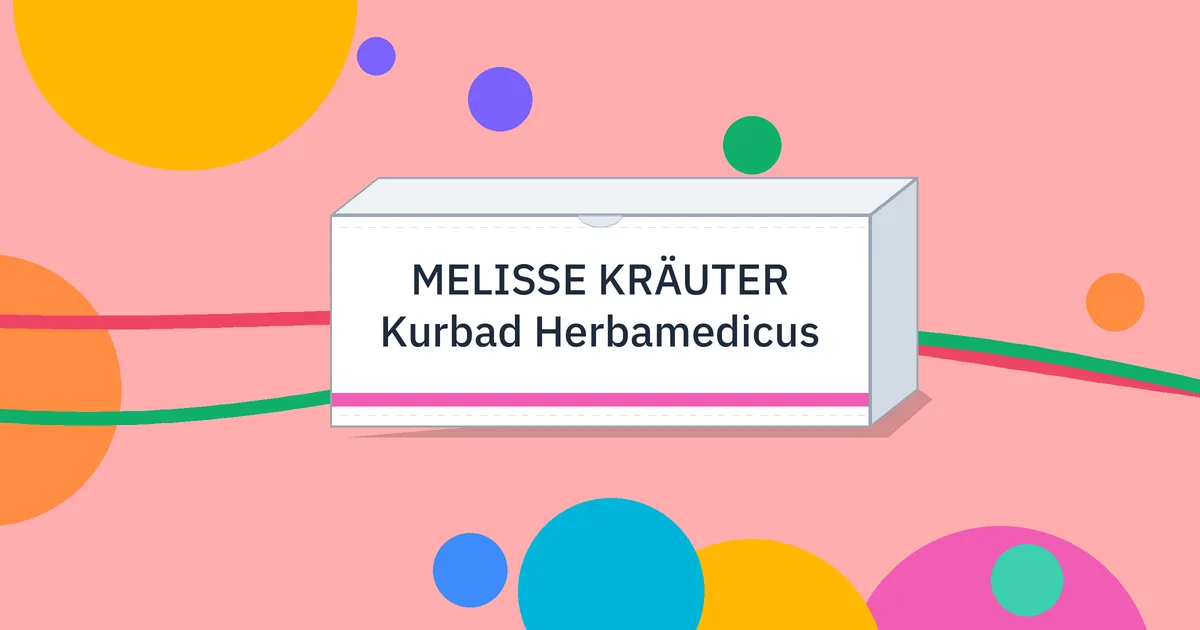 Symbolbild: Packung mit der Aufschrift MELISSE KRÄUTER Kurbad Herbamedicus (PZN 00133296) – Verfügbarkeit und Bezug in Apotheken in Frankfurt am Main