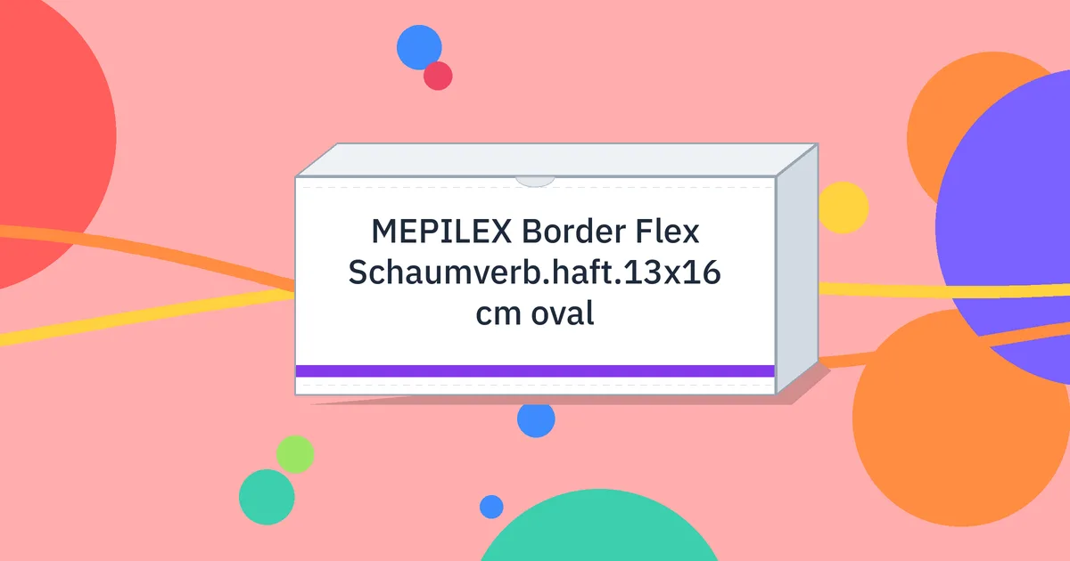 Symbolbild: Packung mit der Aufschrift MEPILEX Border Flex Schaumverb.haft.13x16 cm oval (PZN 18034910) – Verfügbarkeit und Bezug in Apotheken in Frankfurt am Main