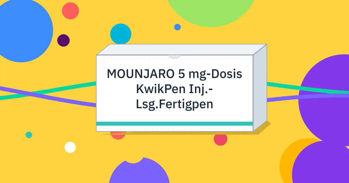 Symbolbild: Packung mit der Aufschrift MOUNJARO 5 mg-Dosis KwikPen Inj.-Lsg.Fertigpen (PZN 18241218) – Verfügbarkeit und Bezug in Apotheken in Frankfurt am Main