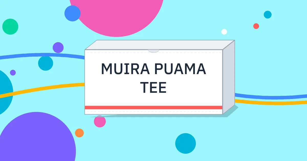 Symbolbild: Packung mit der Aufschrift MUIRA PUAMA TEE (PZN 18301009) – Verfügbarkeit und Bezug in Apotheken in Frankfurt am Main