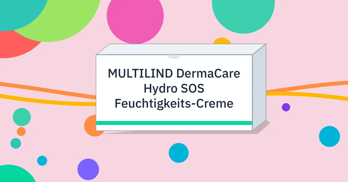 Symbolbild: Packung mit der Aufschrift MULTILIND DermaCare Hydro SOS Feuchtigkeits-Creme (PZN 18683258) – Verfügbarkeit und Bezug in Apotheken in Frankfurt am Main