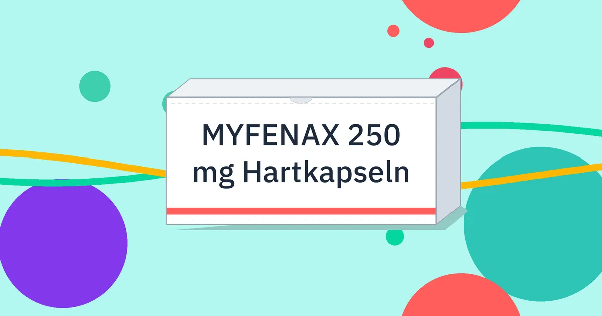 Symbolbild: Packung mit der Aufschrift MYFENAX 250 mg Hartkapseln (PZN 06560154) – Verfügbarkeit und Bezug in Apotheken in Frankfurt am Main