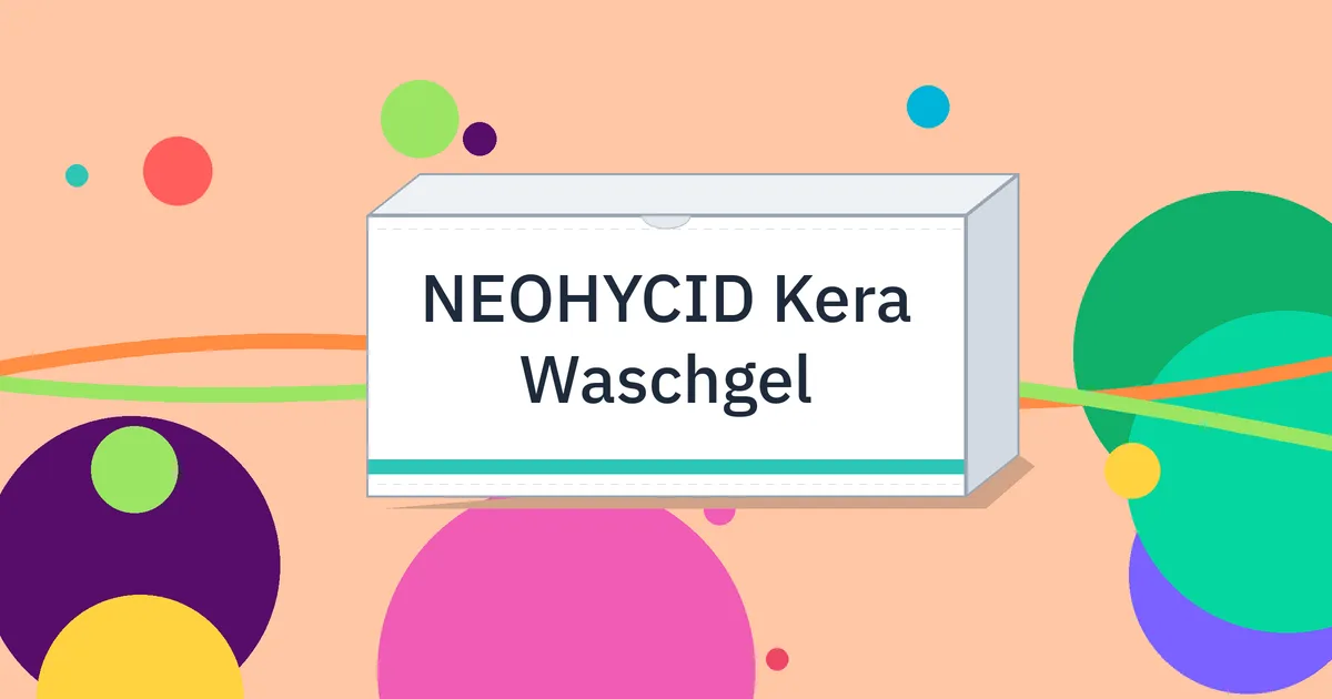Symbolbild: Packung mit der Aufschrift NEOHYCID Kera Waschgel (PZN 11479483) – Verfügbarkeit und Bezug in Apotheken in Frankfurt am Main