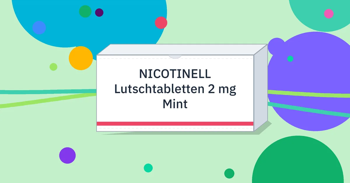 Symbolbild: Packung mit der Aufschrift NICOTINELL Lutschtabletten 2 mg Mint (PZN 07006454) – Verfügbarkeit und Bezug in Apotheken in Frankfurt am Main