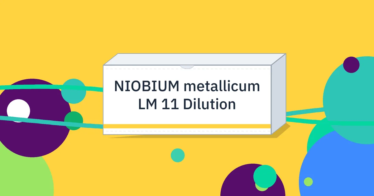 Symbolbild: Packung mit der Aufschrift NIOBIUM metallicum LM 11 Dilution (PZN 13619103) – Verfügbarkeit und Bezug in Apotheken in Frankfurt am Main