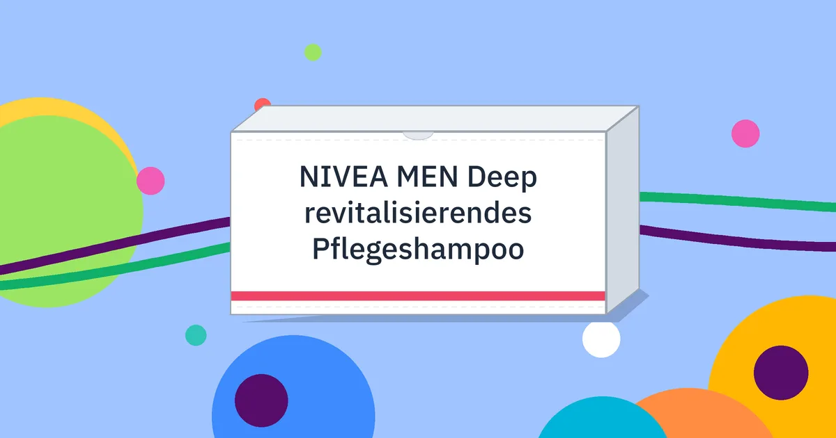 Symbolbild: Packung mit der Aufschrift NIVEA MEN Deep revitalisierendes Pflegeshampoo (PZN 14368229) – Verfügbarkeit und Bezug in Apotheken in Frankfurt am Main