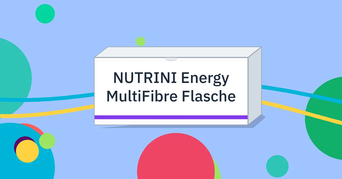Symbolbild: Packung mit der Aufschrift NUTRINI Energy MultiFibre Flasche (PZN 19760044) – Verfügbarkeit und Bezug in Apotheken in Frankfurt am Main