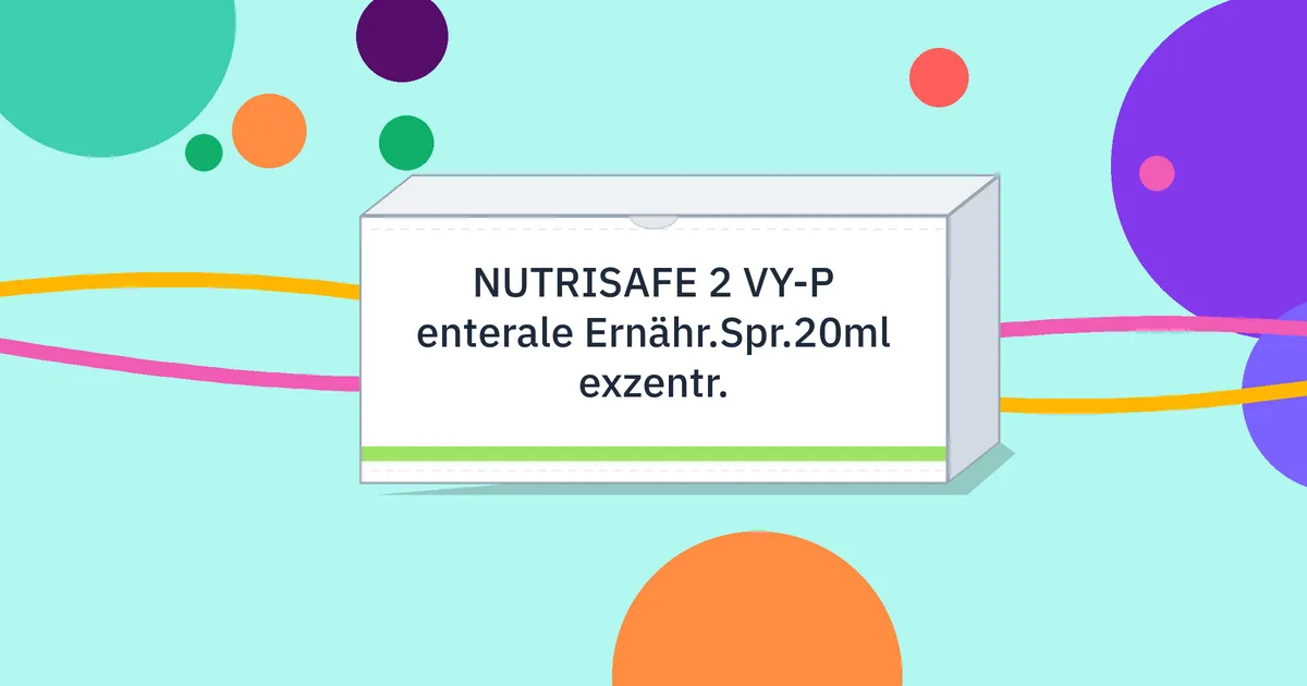 Symbolbild: Packung mit der Aufschrift NUTRISAFE 2 VY-P enterale Ernähr.Spr.20ml exzentr. (PZN 16167558) – Verfügbarkeit und Bezug in Apotheken in Frankfurt am Main
