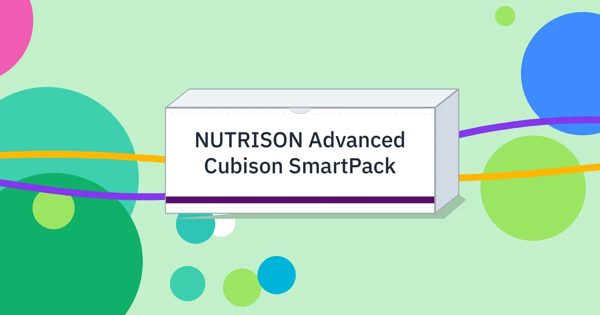 Symbolbild: Packung mit der Aufschrift NUTRISON Advanced Cubison SmartPack (PZN 14132679) – Verfügbarkeit und Bezug in Apotheken in Frankfurt am Main