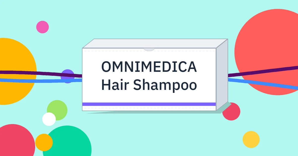 Symbolbild: Packung mit der Aufschrift OMNIMEDICA Hair Shampoo (PZN 19142599) – Verfügbarkeit und Bezug in Apotheken in Frankfurt am Main