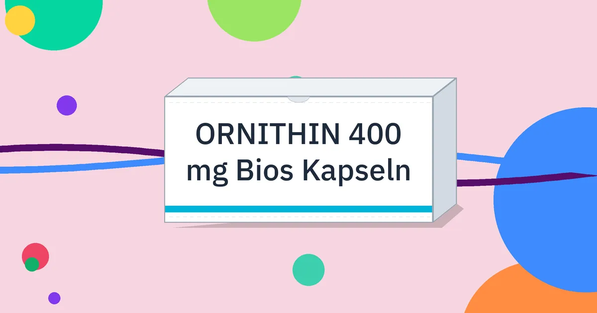 Symbolbild: Packung mit der Aufschrift ORNITHIN 400 mg Bios Kapseln (PZN 10523213) – Verfügbarkeit und Bezug in Apotheken in Frankfurt am Main