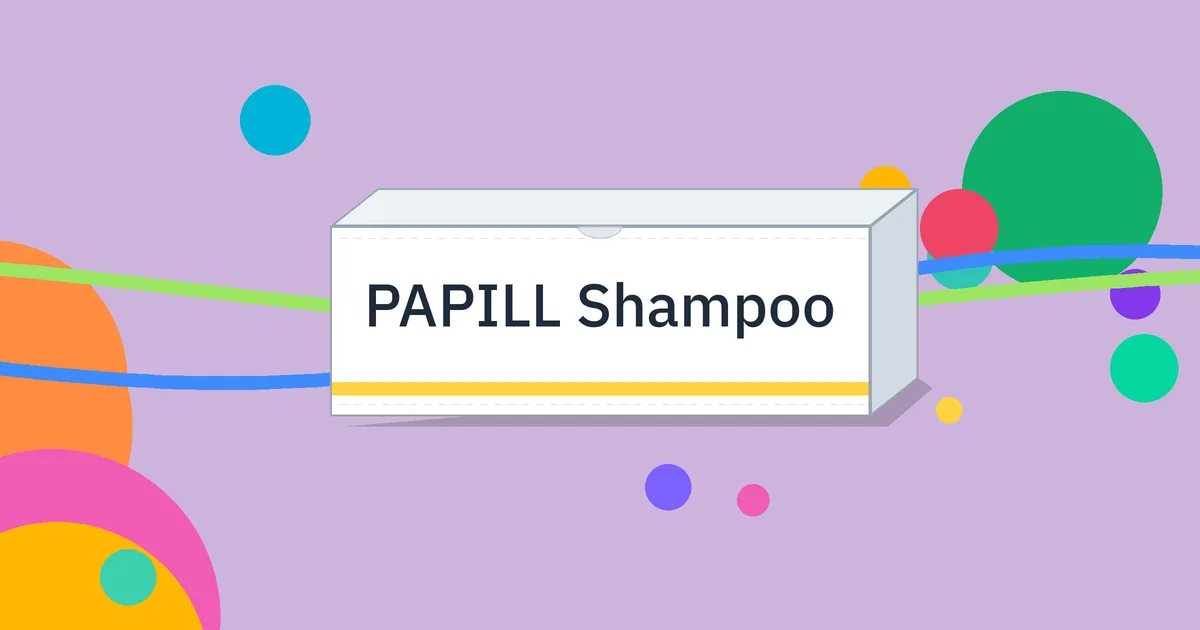 Symbolbild: Packung mit der Aufschrift PAPILL Shampoo (PZN 03953893) – Verfügbarkeit und Bezug in Apotheken in Frankfurt am Main