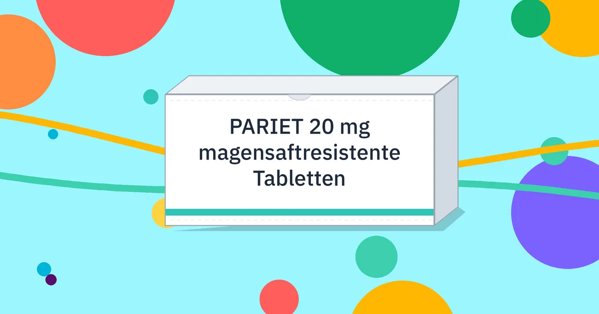Symbolbild: Packung mit der Aufschrift PARIET 20 mg magensaftresistente Tabletten (PZN 13981904) – Verfügbarkeit und Bezug in Apotheken in Frankfurt am Main