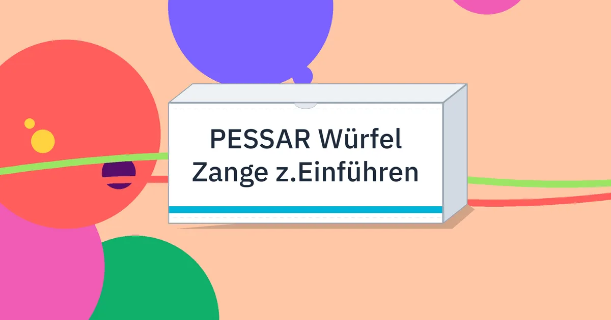 Symbolbild: Packung mit der Aufschrift PESSAR Würfel Zange z.Einführen (PZN 02443055) – Verfügbarkeit und Bezug in Apotheken in Frankfurt am Main