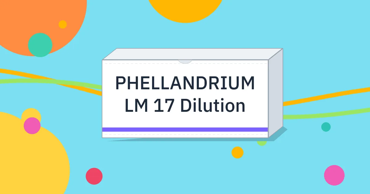 Symbolbild: Packung mit der Aufschrift PHELLANDRIUM LM 17 Dilution (PZN 13637489) – Verfügbarkeit und Bezug in Apotheken in Frankfurt am Main