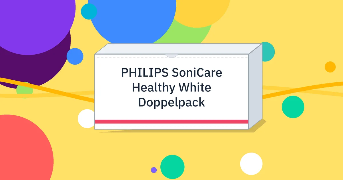 Symbolbild: Packung mit der Aufschrift PHILIPS SoniCare Healthy White Doppelpack (PZN 08760466) – Verfügbarkeit und Bezug in Apotheken in Frankfurt am Main