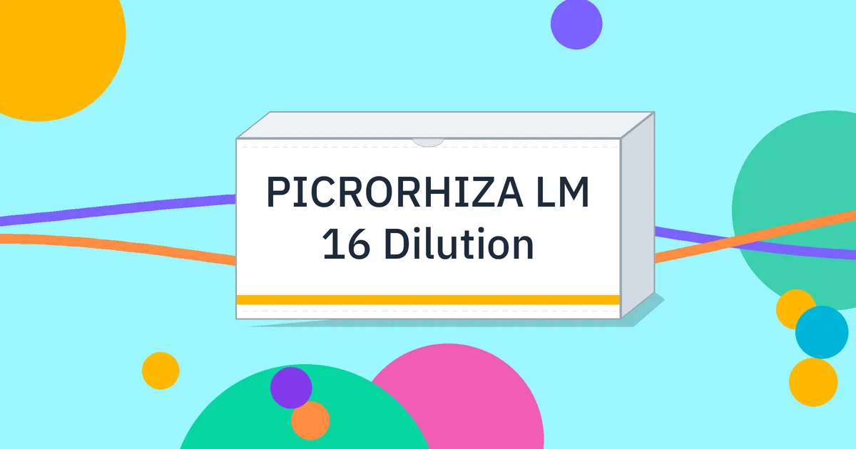 Symbolbild: Packung mit der Aufschrift PICRORHIZA LM 16 Dilution (PZN 13641640) – Verfügbarkeit und Bezug in Apotheken in Frankfurt am Main