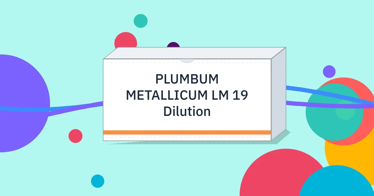 Symbolbild: Packung mit der Aufschrift PLUMBUM METALLICUM LM 19 Dilution (PZN 13041176) – Verfügbarkeit und Bezug in Apotheken in Frankfurt am Main
