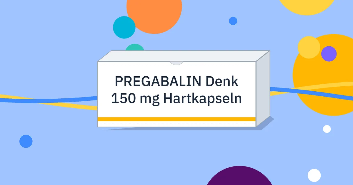 Symbolbild: Packung mit der Aufschrift PREGABALIN Denk 150 mg Hartkapseln (PZN 20398772) – Verfügbarkeit und Bezug in Apotheken in Frankfurt am Main