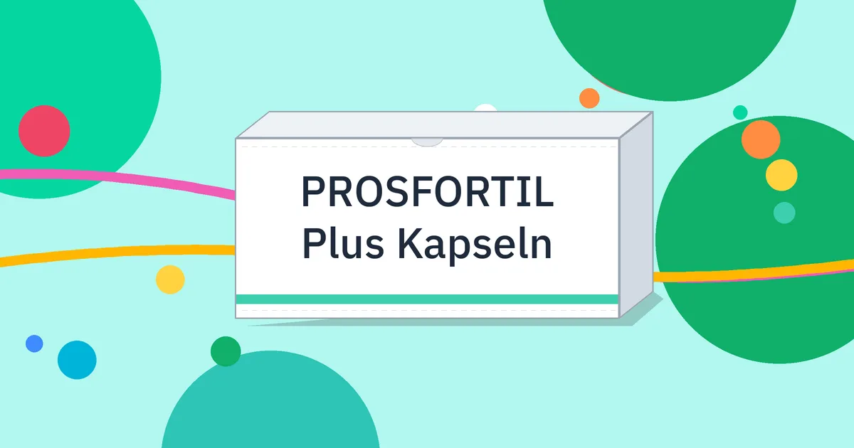 Symbolbild: Packung mit der Aufschrift PROSFORTIL Plus Kapseln (PZN 01125548) – Verfügbarkeit und Bezug in Apotheken in Frankfurt am Main