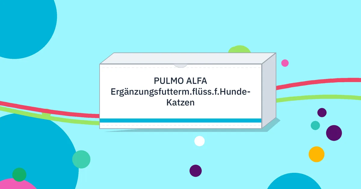 Symbolbild: Packung mit der Aufschrift PULMO ALFA Ergänzungsfutterm.flüss.f.Hunde-Katzen (PZN 12522011) – Verfügbarkeit und Bezug in Apotheken in Frankfurt am Main