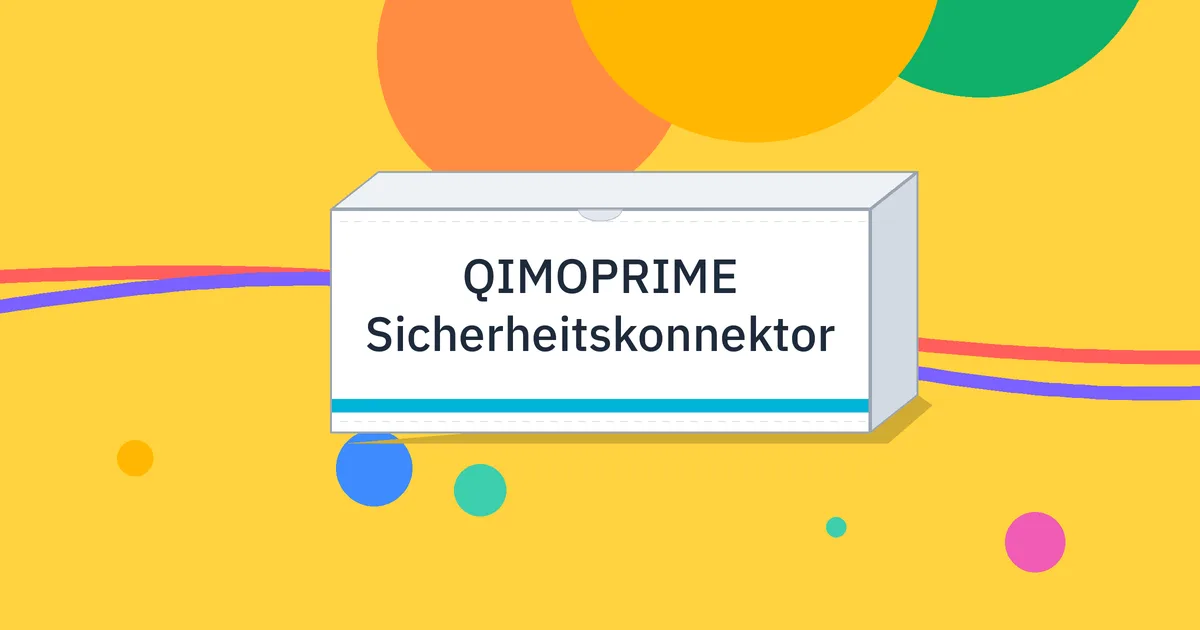 Symbolbild: Packung mit der Aufschrift QIMOPRIME Sicherheitskonnektor (PZN 14287979) – Verfügbarkeit und Bezug in Apotheken in Frankfurt am Main
