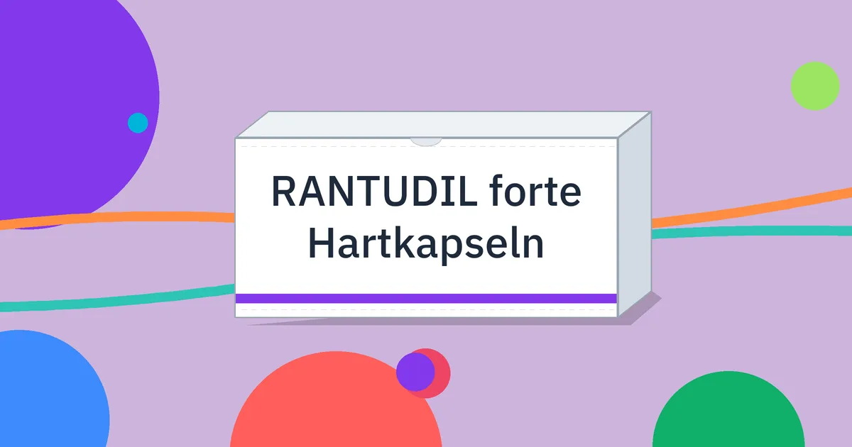 Symbolbild: Packung mit der Aufschrift RANTUDIL forte Hartkapseln (PZN 02244982) – Verfügbarkeit und Bezug in Apotheken in Frankfurt am Main