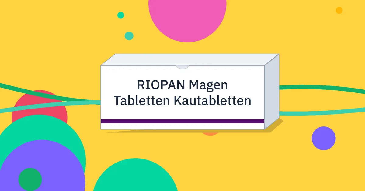 Symbolbild: Packung mit der Aufschrift RIOPAN Magen Tabletten Kautabletten (PZN 00749293) – Verfügbarkeit und Bezug in Apotheken in Frankfurt am Main