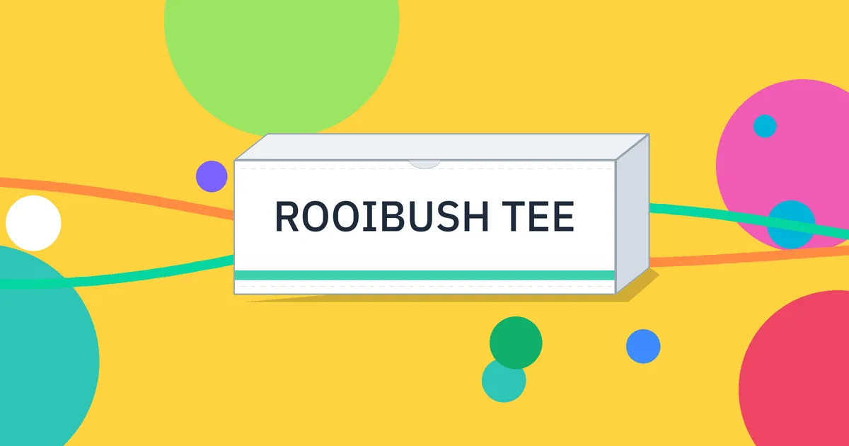 Symbolbild: Packung mit der Aufschrift ROOIBUSH TEE (PZN 00106158) – Verfügbarkeit und Bezug in Apotheken in Frankfurt am Main