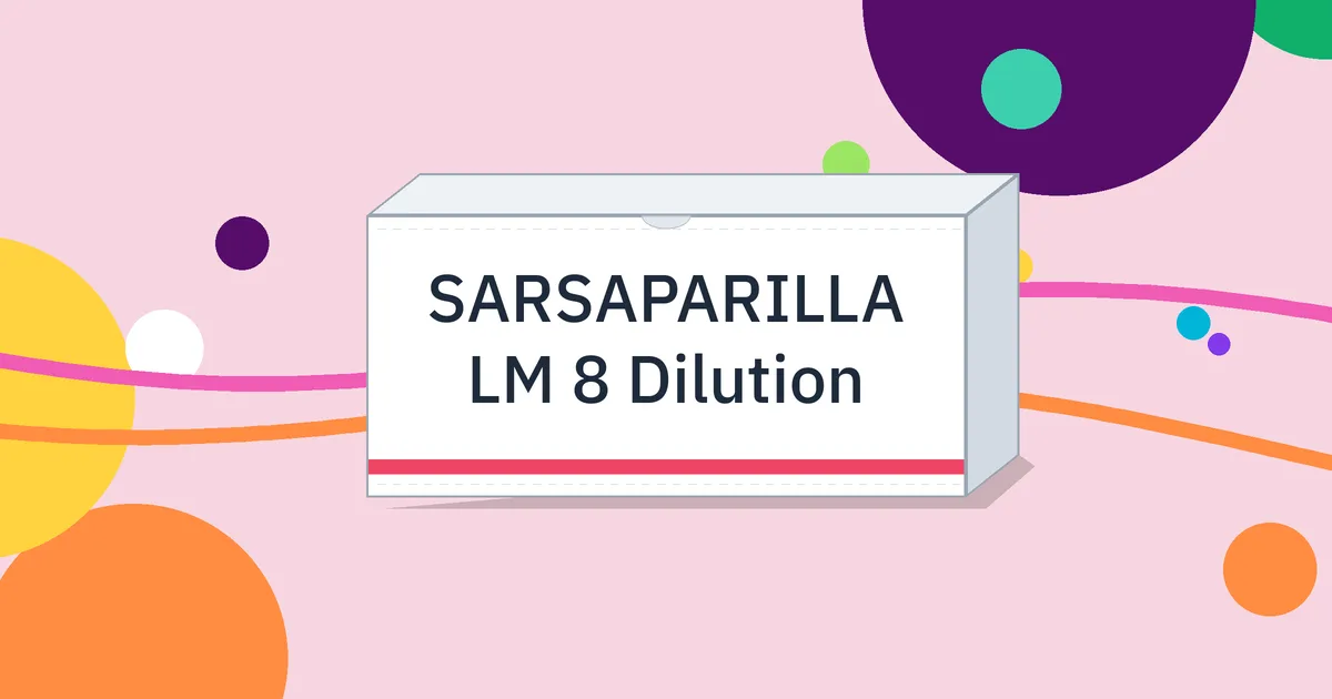 Symbolbild: Packung mit der Aufschrift SARSAPARILLA LM 8 Dilution (PZN 13183031) – Verfügbarkeit und Bezug in Apotheken in Frankfurt am Main