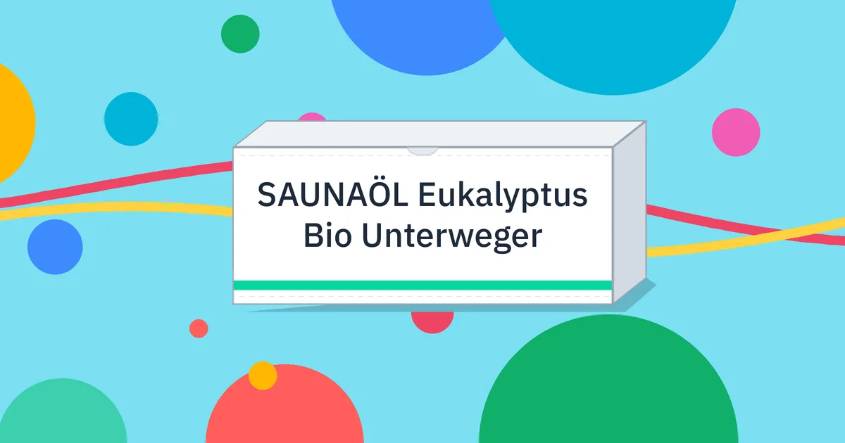 Symbolbild: Packung mit der Aufschrift SAUNAÖL Eukalyptus Bio Unterweger (PZN 12438032) – Verfügbarkeit und Bezug in Apotheken in Frankfurt am Main