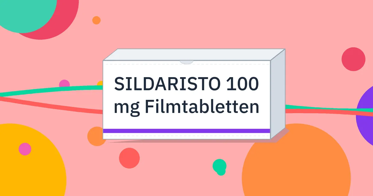 Symbolbild: Packung mit der Aufschrift SILDARISTO 100 mg Filmtabletten (PZN 15616942) – Verfügbarkeit und Bezug in Apotheken in Frankfurt am Main