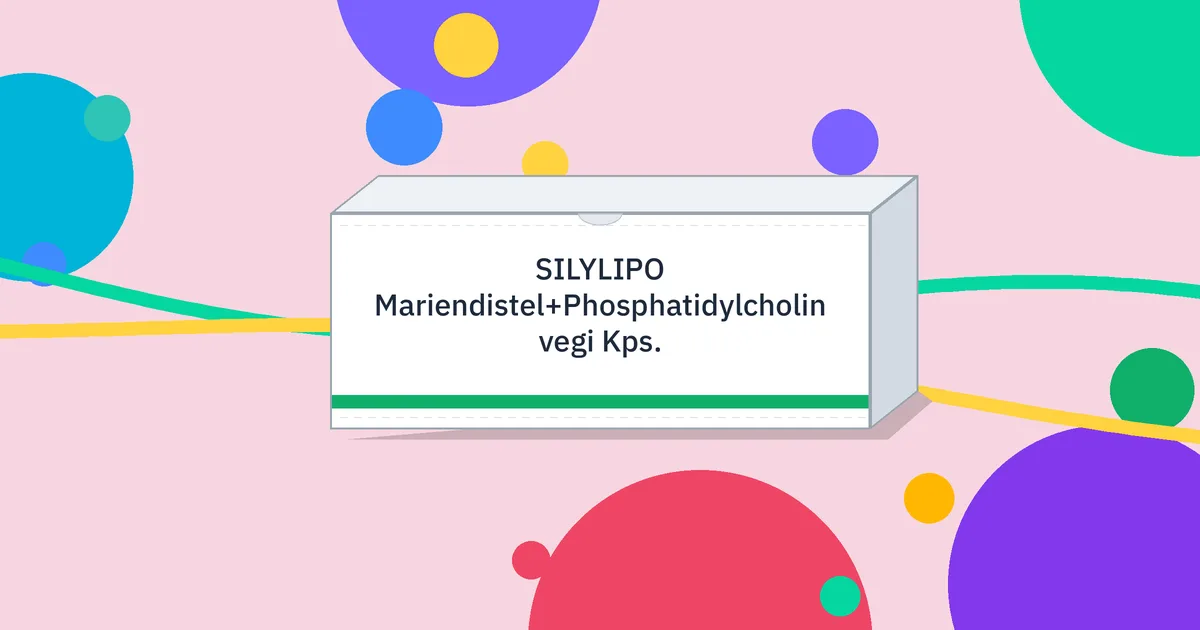 Symbolbild: Packung mit der Aufschrift SILYLIPO Mariendistel+Phosphatidylcholin vegi Kps. (PZN 16229041) – Verfügbarkeit und Bezug in Apotheken in Frankfurt am Main