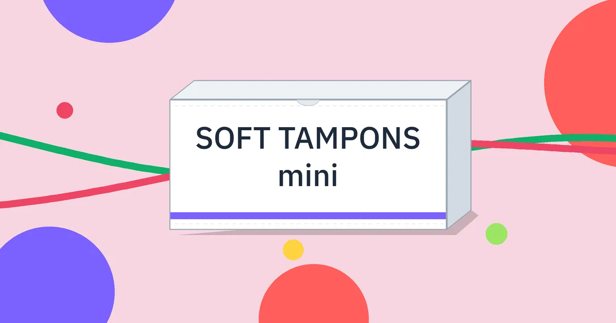 Symbolbild: Packung mit der Aufschrift SOFT TAMPONS mini (PZN 09750234) – Verfügbarkeit und Bezug in Apotheken in Frankfurt am Main
