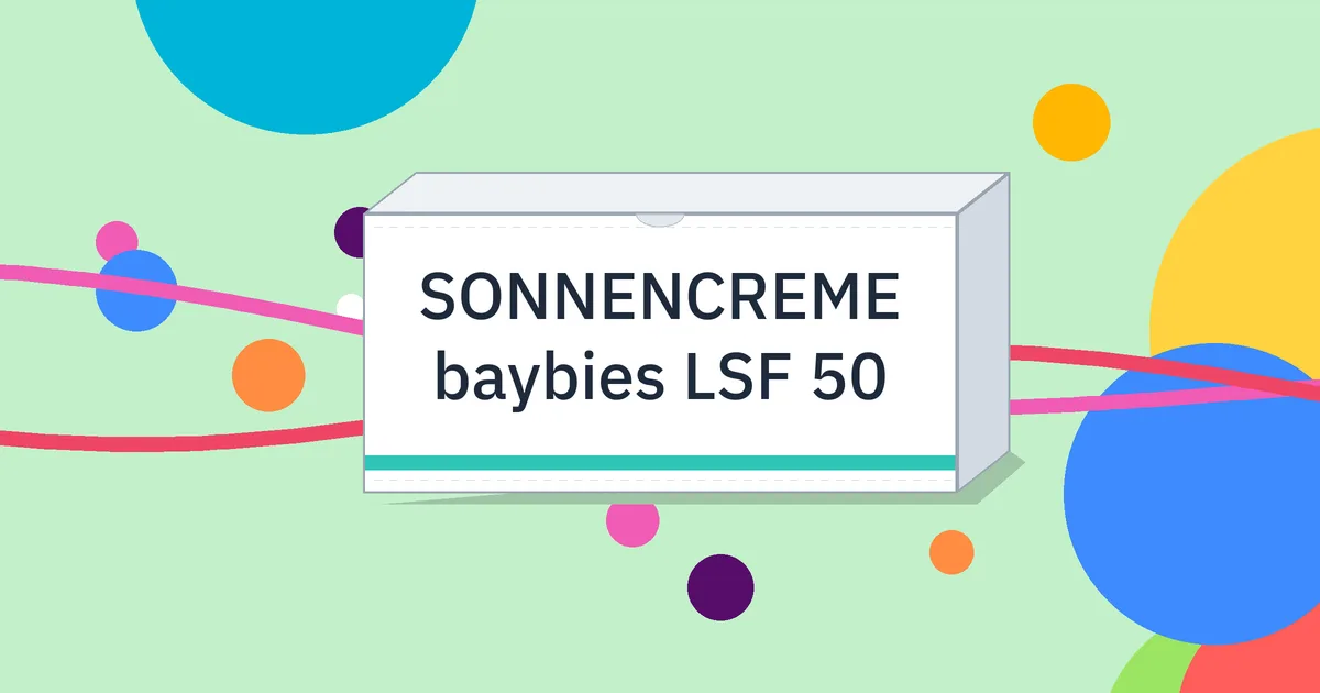 Symbolbild: Packung mit der Aufschrift SONNENCREME baybies LSF 50 (PZN 19145801) – Verfügbarkeit und Bezug in Apotheken in Frankfurt am Main
