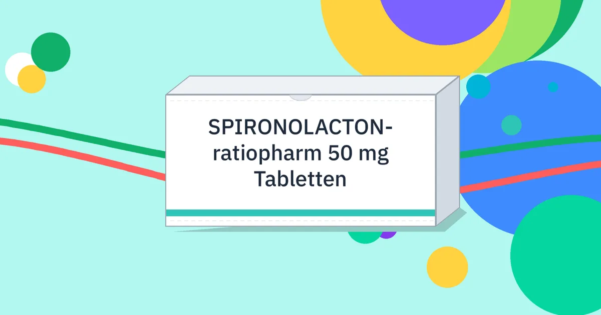 Symbolbild: Packung mit der Aufschrift SPIRONOLACTON-ratiopharm 50 mg Tabletten (PZN 02071085) – Verfügbarkeit und Bezug in Apotheken in Frankfurt am Main