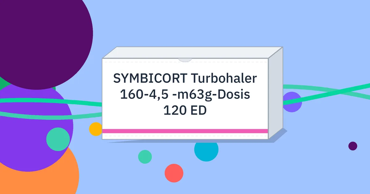 Symbolbild: Packung mit der Aufschrift SYMBICORT Turbohaler 160-4,5 -m63g-Dosis 120 ED (PZN 05374082) – Verfügbarkeit und Bezug in Apotheken in Frankfurt am Main