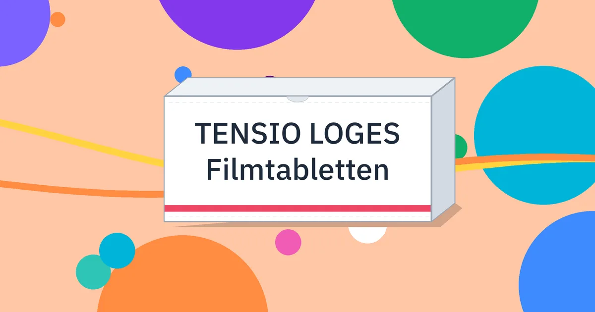 Symbolbild: Packung mit der Aufschrift TENSIO LOGES Filmtabletten (PZN 13980431) – Verfügbarkeit und Bezug in Apotheken in Frankfurt am Main